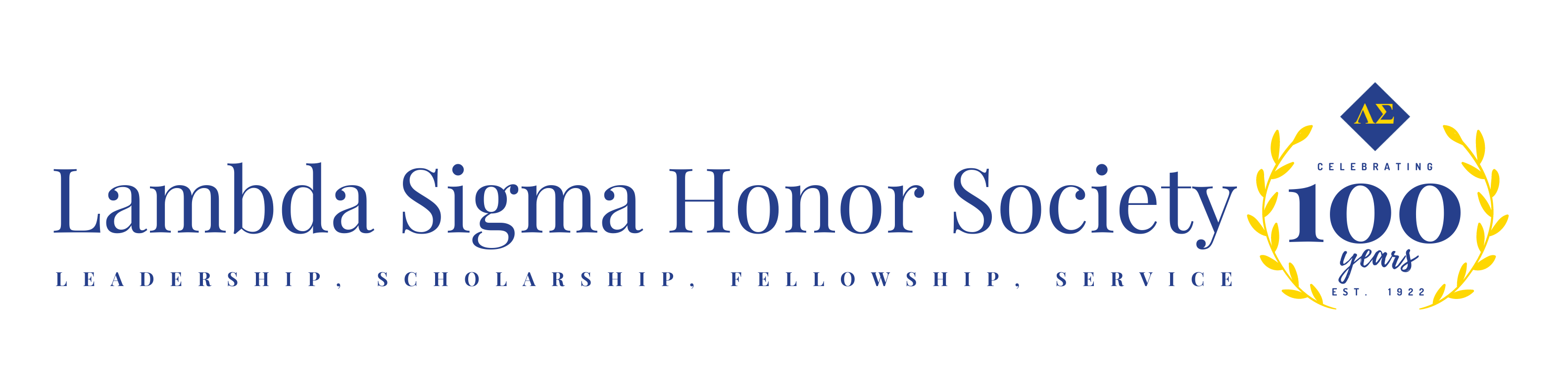 LS centennial banner logo | Lambda Sigma Honor Society